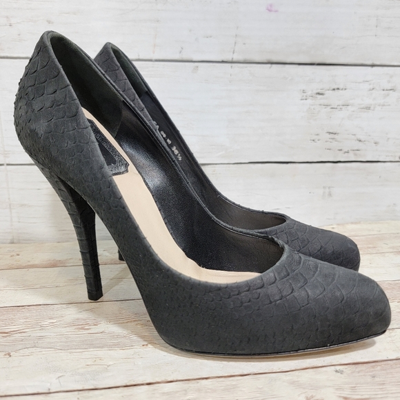 Dior | Shoes | Christian Dior Miss Dior Black Snakeskin Embossed ...